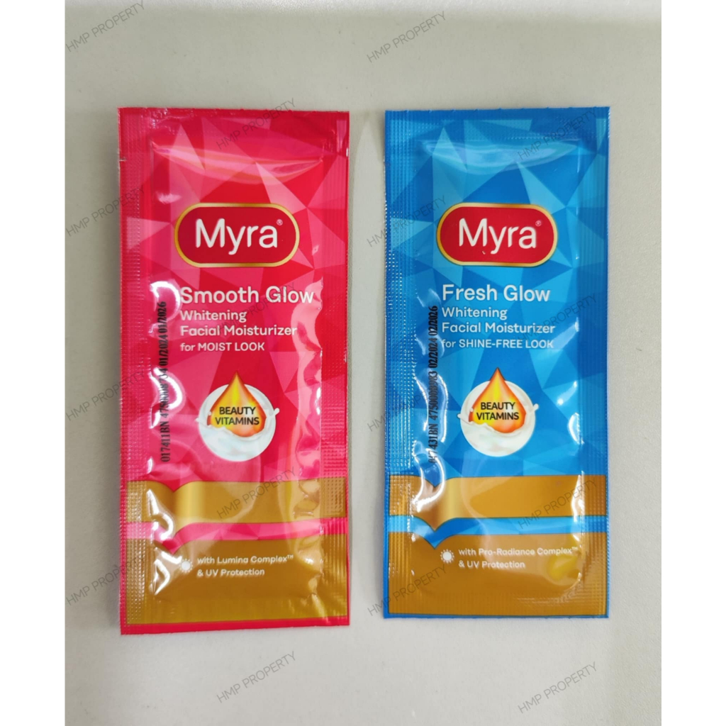 MYRA E WHITENING AND FACIAL MOISTURIZER (SMOOTH ANS FRESH GLOW) 7.5ML ...