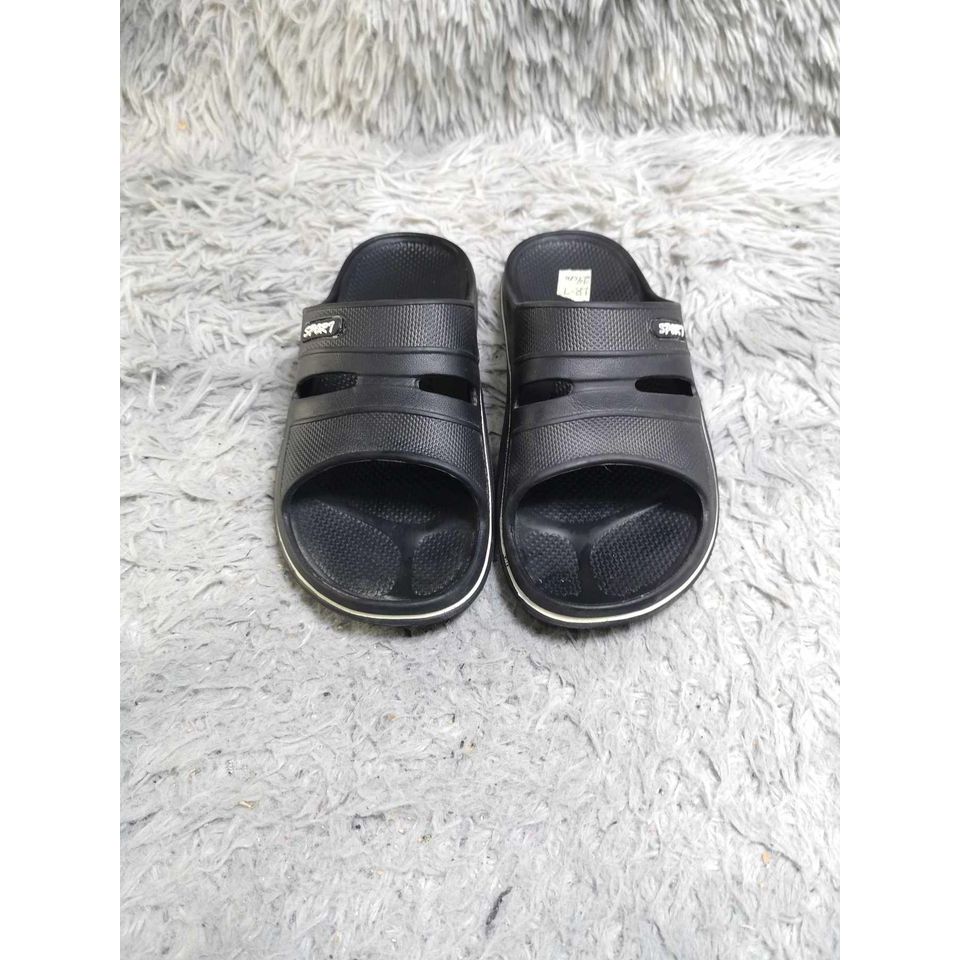 Black Open Toe Lightweight Slide | Shopee Philippines