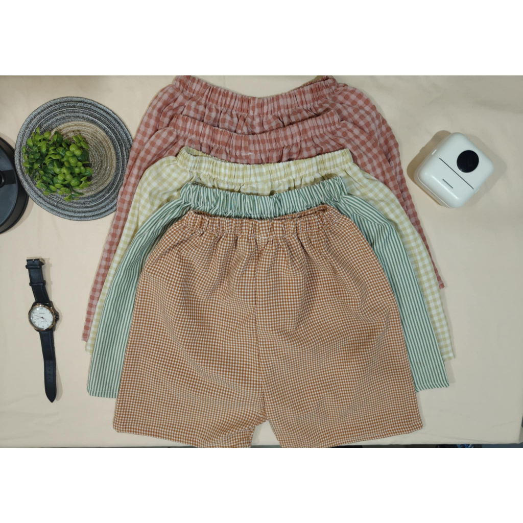 Assorted Checkered Pattern Short Pambahay I 25-32 Waistline | Shopee ...