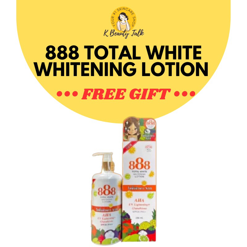 KBT 888 TOTAL WHITE WHITENING LOTION 250ML with SPF35+++ (COD) | Shopee ...