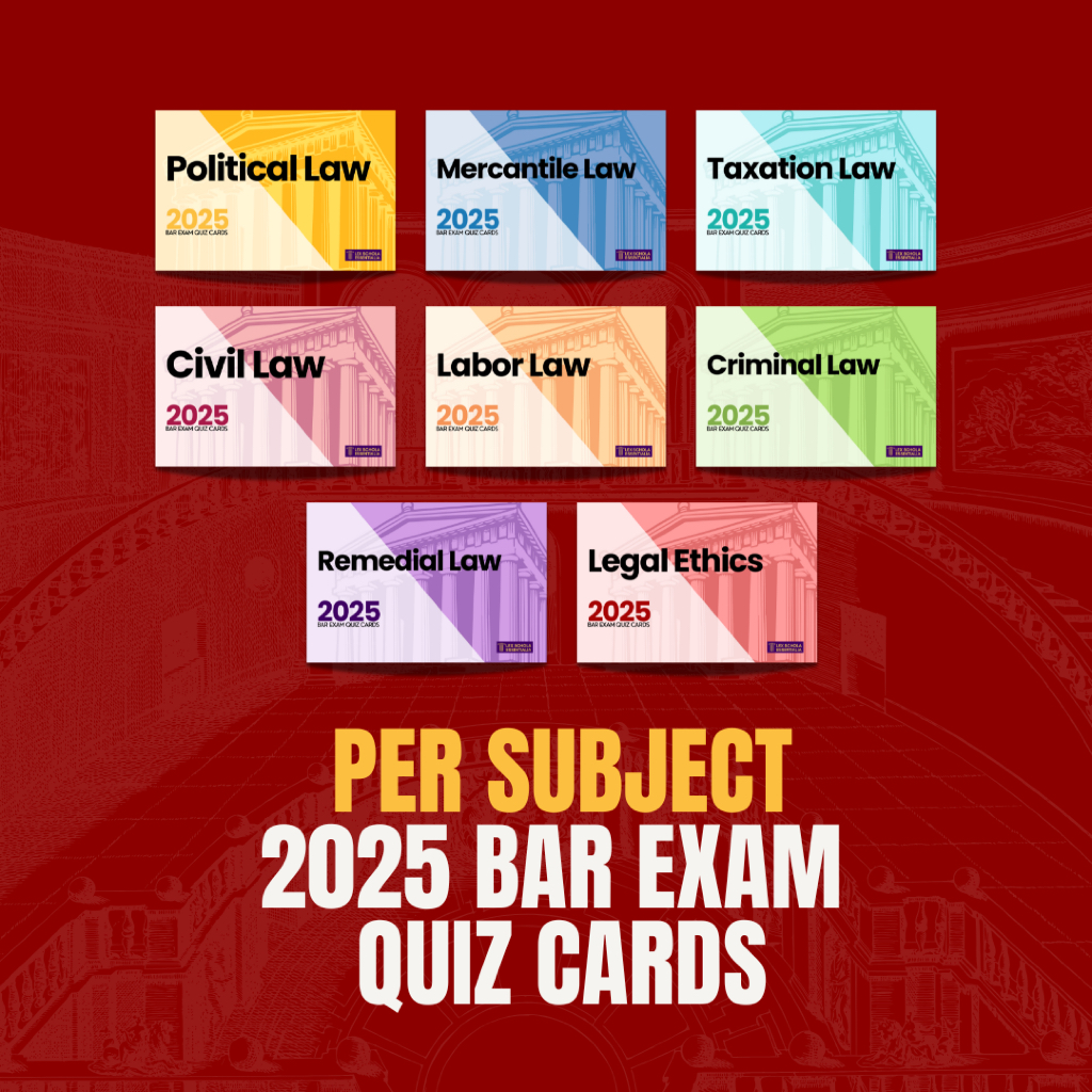Bar Exam Reviewer Quiz Cards Per Subject | Shopee Philippines