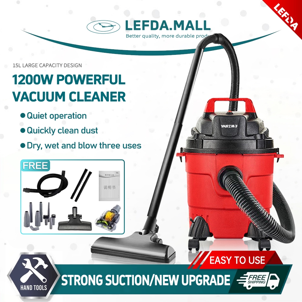Vacuum Cleaner 1200W/15L Household Carpet Vacuum Cleaner 3-in-1 Wet ...