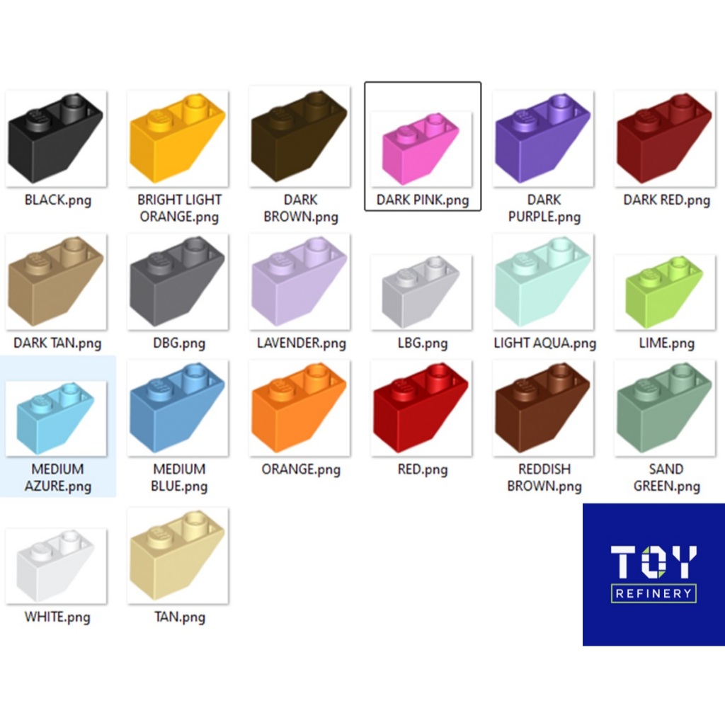 LEGO® Part: Slope 45 2x1 Inverted | Shopee Philippines