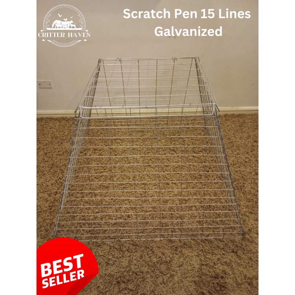 Scratch Pen 15 Lines Galvanized/game fowl/kulungan ng manok | Shopee ...