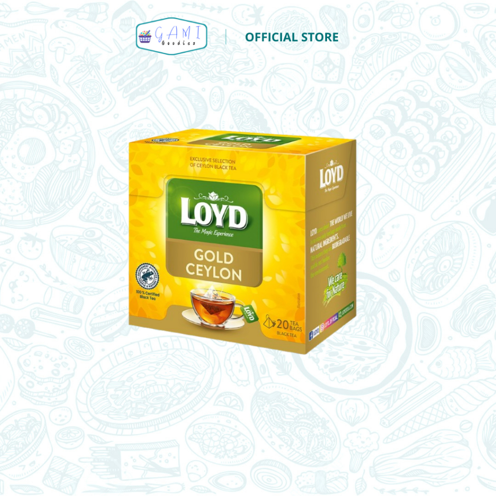 Loyd Black Lemon and Gold Ceylon Tea - 20 tea bags | Shopee Philippines