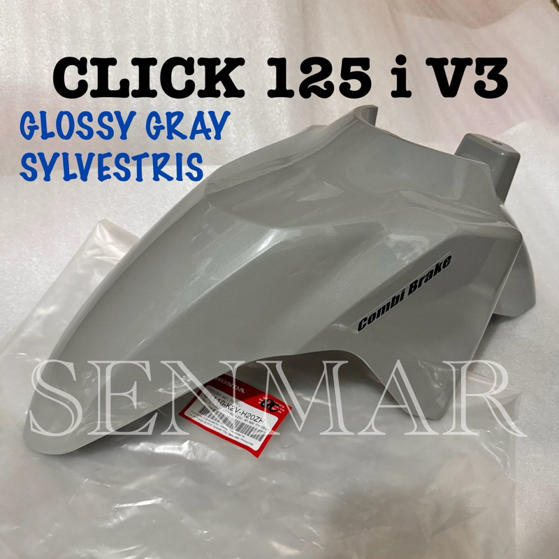 CLICK 125 i V3 FRONT FENDER GLOSSY GRAY H20ZH GENUINE | Shopee Philippines