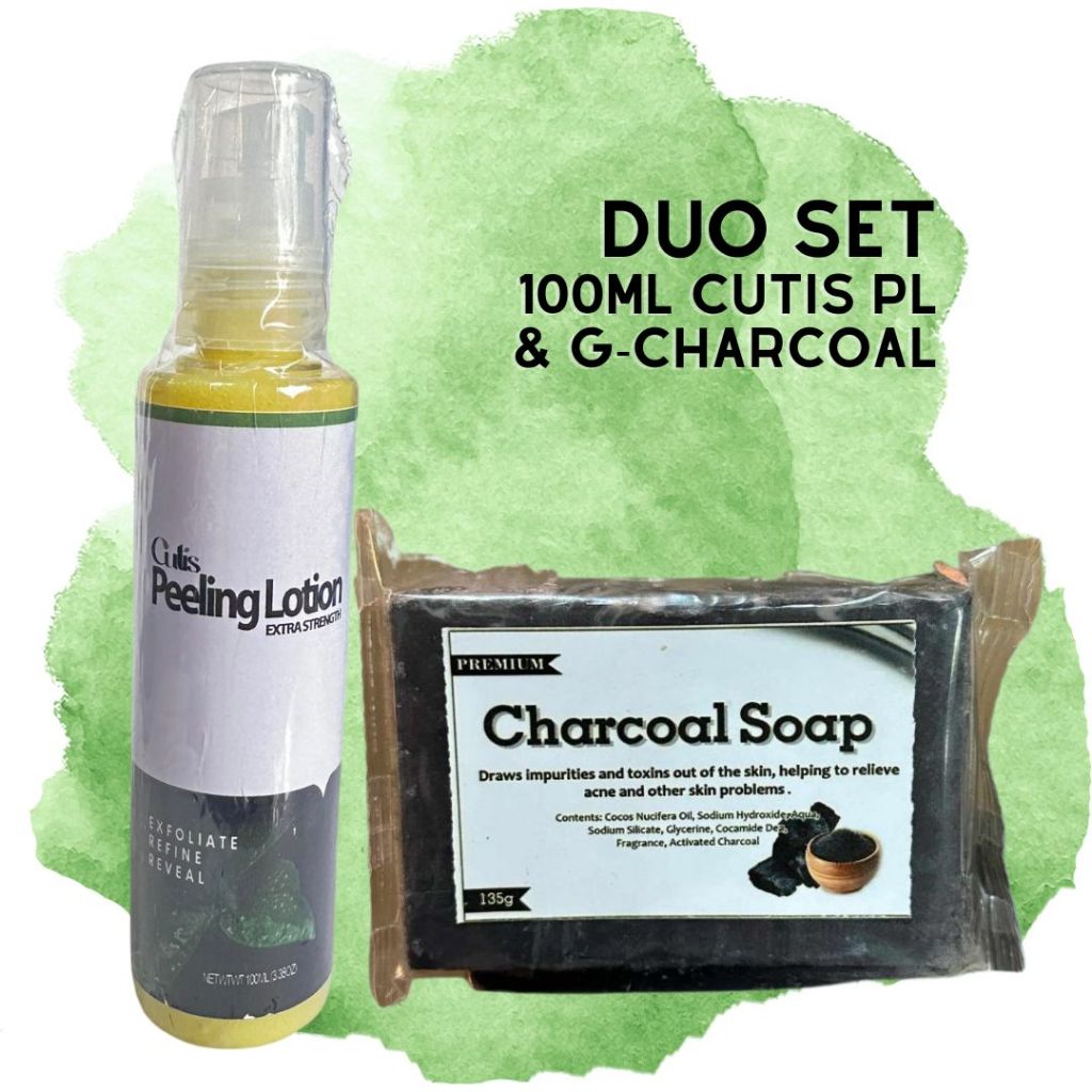 DUO SET Original 100ml Cutis Peeling Lotion+PremiumCharcoal | Shopee ...