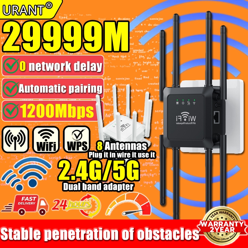 1year warranty 2025 WiFi Repeater 8antenna 5G/2.4G 8800Mbps Wireless ...