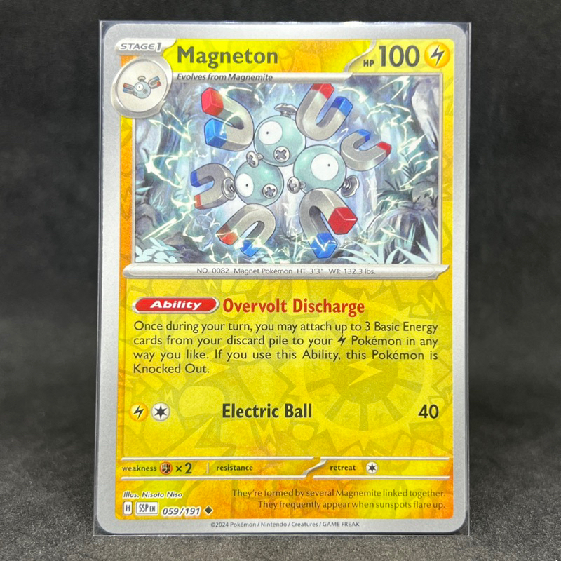 Pokemon TCG Magneton 059/191 2024 Scarlet & Violet Surging Sparks ...