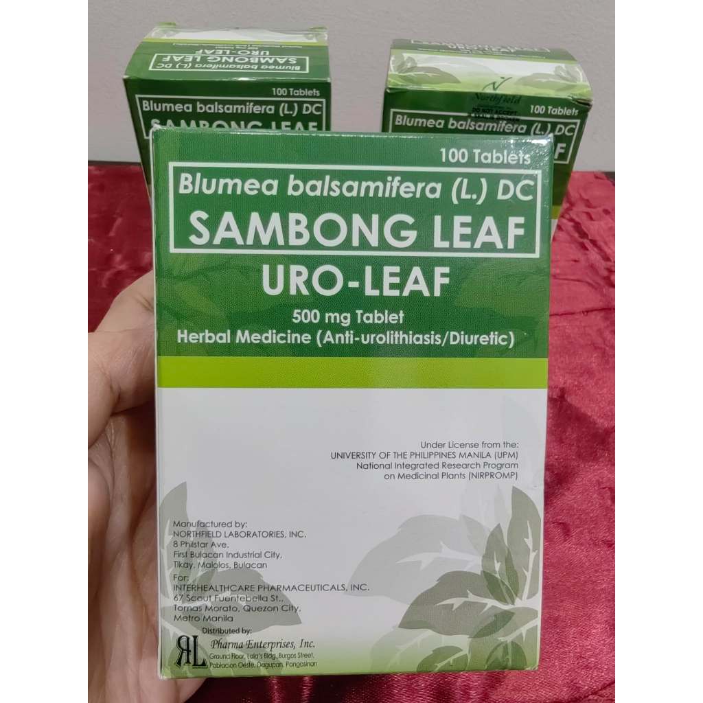 SAMBONG LEAF (URO-LEAF) 500 mg 100s TABLET | Shopee Philippines