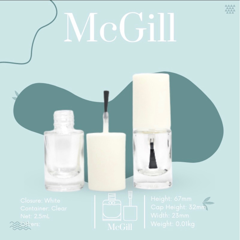 1 pc 5ml EMPTY nail polish SLIM Benetint k-pop glass bottle | Shopee ...