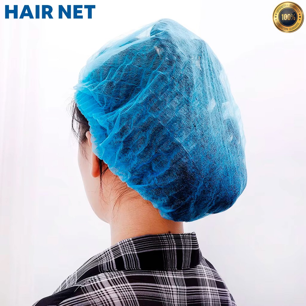 FASHIONSTYLE_Disposable Hair Head Covers Net Bouffant Caps Hats Kitchen ...