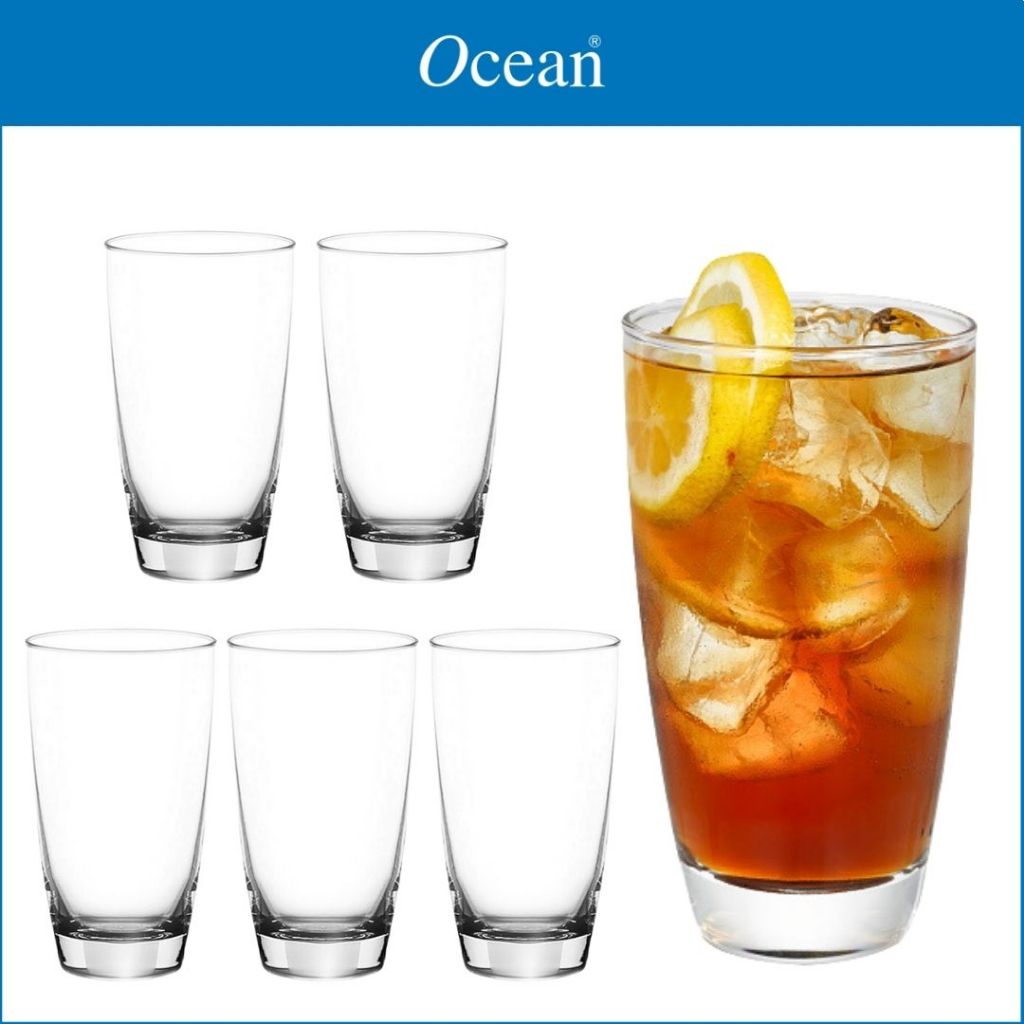 Ocean Glassware Tiara Hi Ball Drinking Glass Tumbler 355ml/ 12 1/2oz Set of 6(FM) | Shopee ...