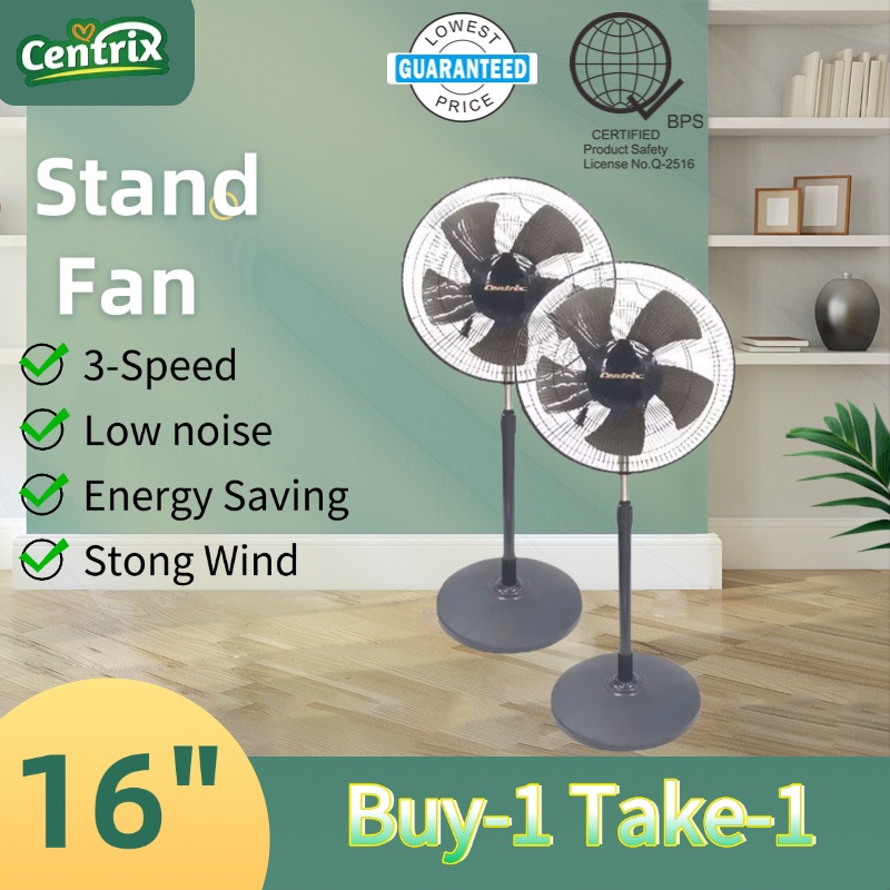 Centrix COD Stand Fan Buy-1 Take-1 3-Speed Electric Fan 16-inches ...