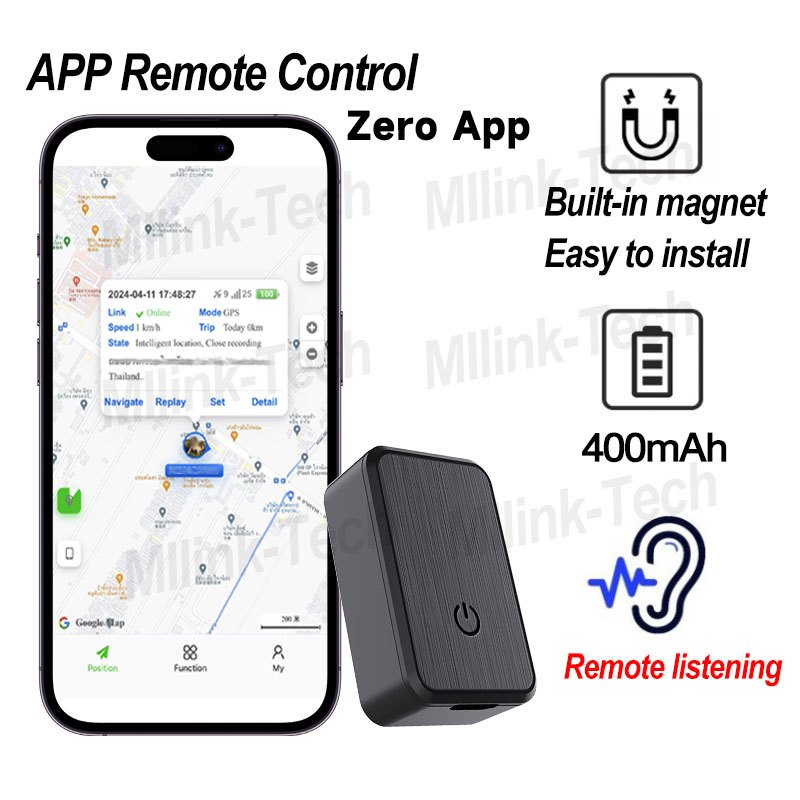 Mini magnetic GPS location tracker real-time car truck locator GSM GPRS ...