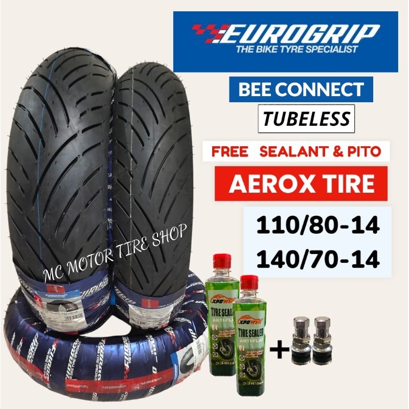 Eurogrip Size 14 Bee Connect,Tubeless for Aerox Tire | Shopee Philippines