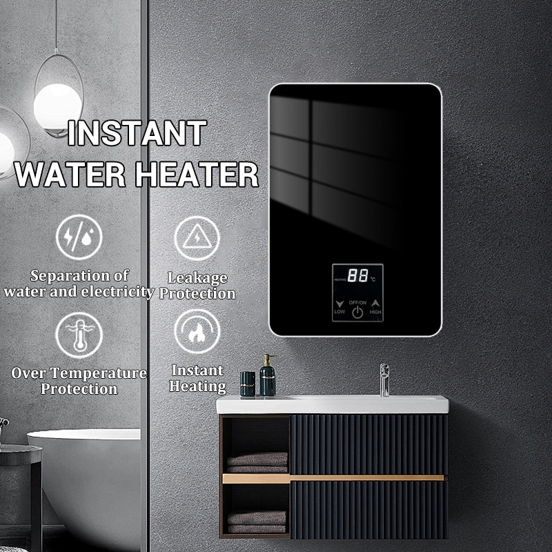 6500W Shower Heater for Bathroom Set Instant Hot Shower Heater Water ...