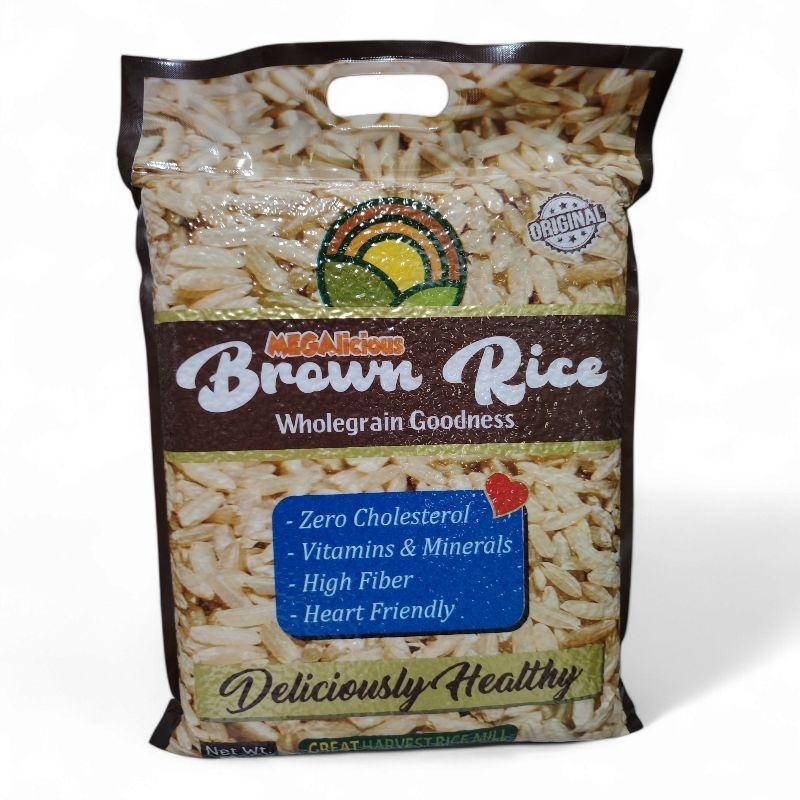 5kg Brown Rice whole grain goodness. Deliciously Healthy | Shopee ...