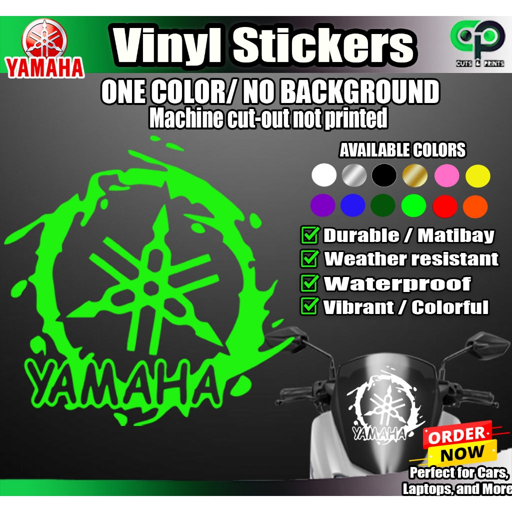 Yamaha Logo 002 - Vinyl Sticker (For Laptop, Motorcycle, Car, Etc ...