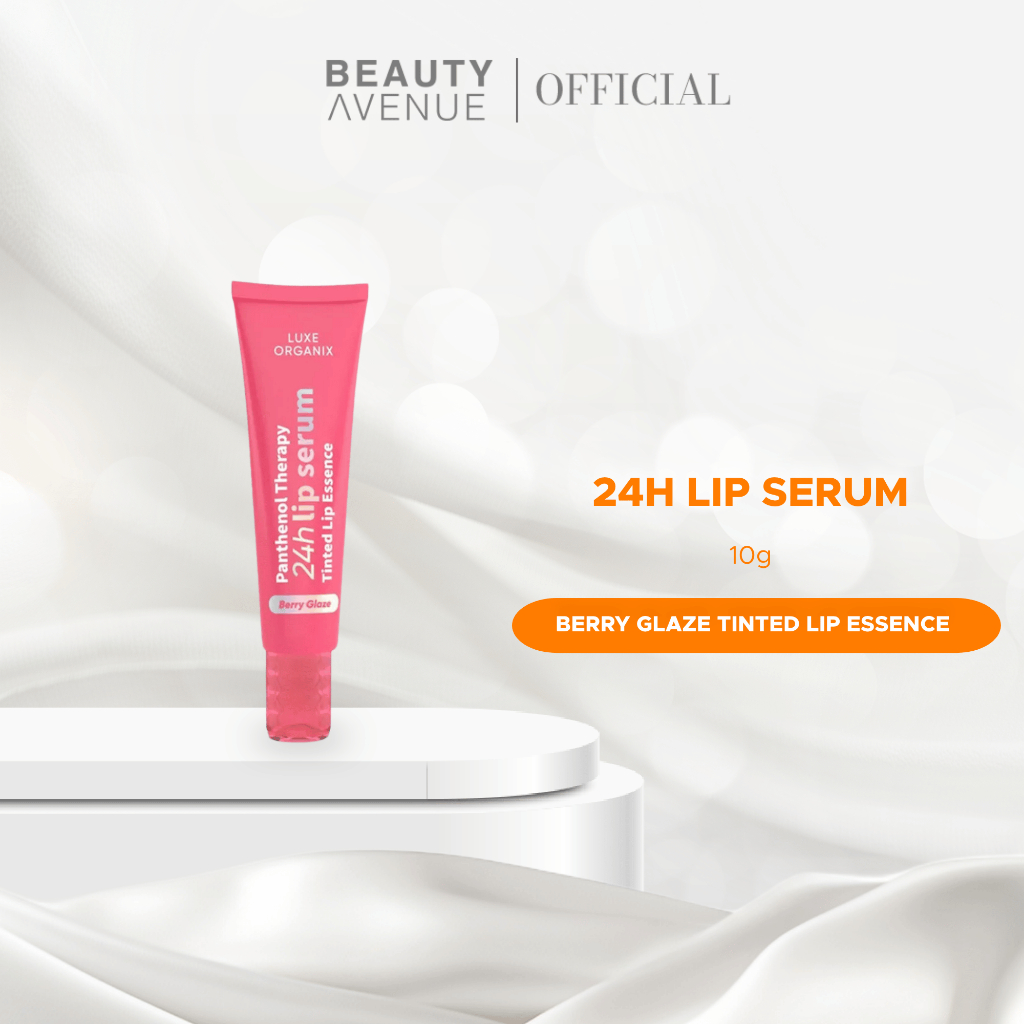 Luxe Organix Panthenol Therapy 24H Lip Serum Tinted Lip Essence Berry Glaze 10g | Shopee Philippines