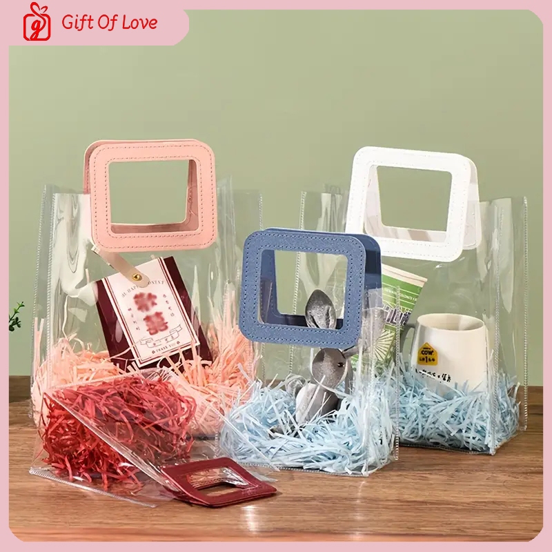 Pvc Souvenir Tote Bag Sturdy Handle High-End Plastic Gift Packaging ...