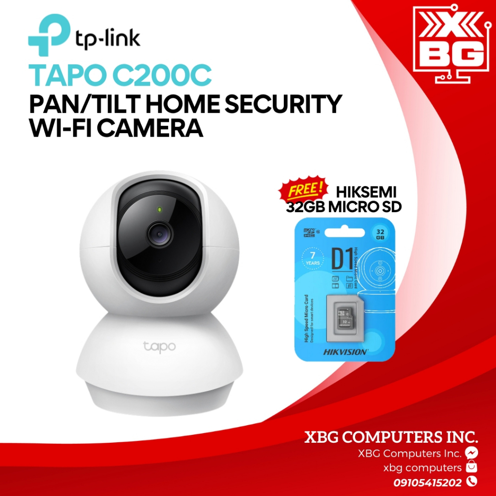 LIMITED OFFER FREE 32GB HIKSEMI MICROSD | TP-LINK TAPO C200C | Home ...