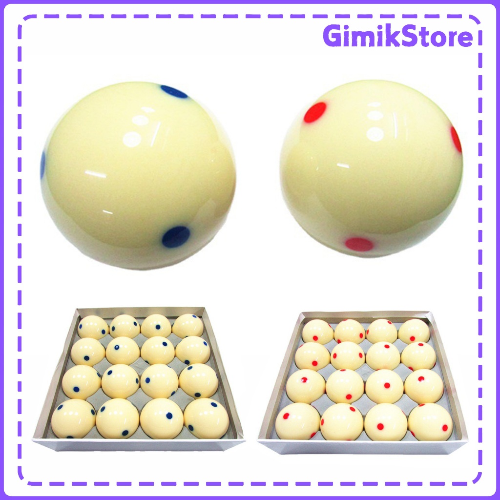 57.22mm 165g Red/Blue Dot American Snooker Ball High-Quality Resin ...