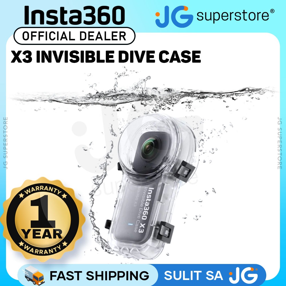 Insta360 X3 Invisible Dive Case - Waterproof Action Camera Case with Up to 164ft (50m) Maximum ...