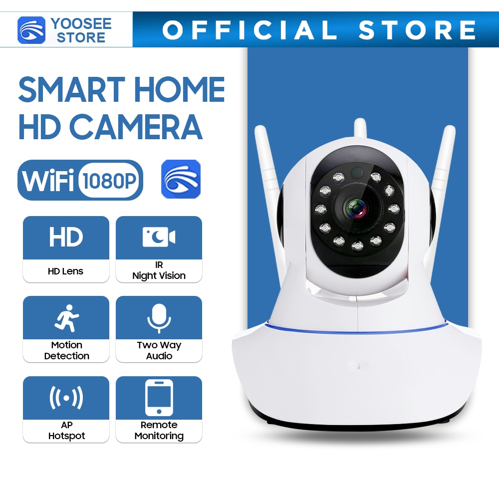 YOOSEE CCTV WiFi Wireless IP Camera 1080P Security Video 3d Panoramic ...