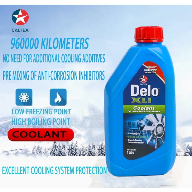 Caltex Delo XLI pre mixed 1 liter coolant for excellent cooling system ...