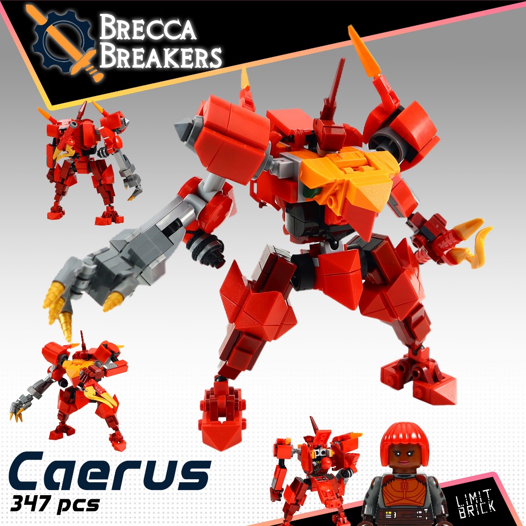 Brecca Breakers Caerus Clutch Knights Building Blocks MOC Brick Robot ...