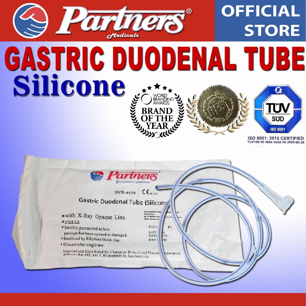 Partners Gastric Duodenal Tube FR. 14 (Ngt Silicone) - 1 Piece | Shopee ...