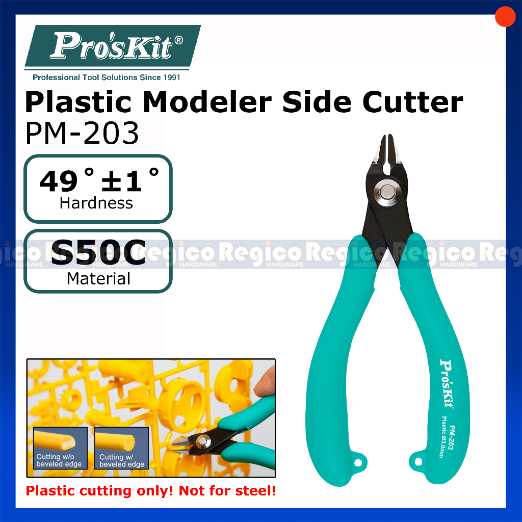 Proskit 110mm Plastic Modeler Side Cutter PM-203 Regico Hardware ...