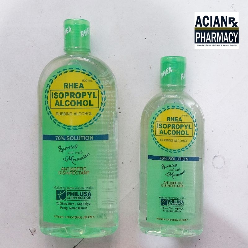RHEA isopropyl alcohol 250ml/500ml rubbing alcohol | Shopee Philippines