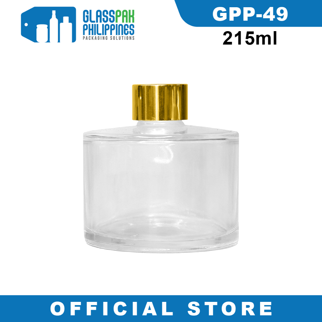 Glasspak 215ML Round Glass Perfume Bottle Empty Glass Refillable ...