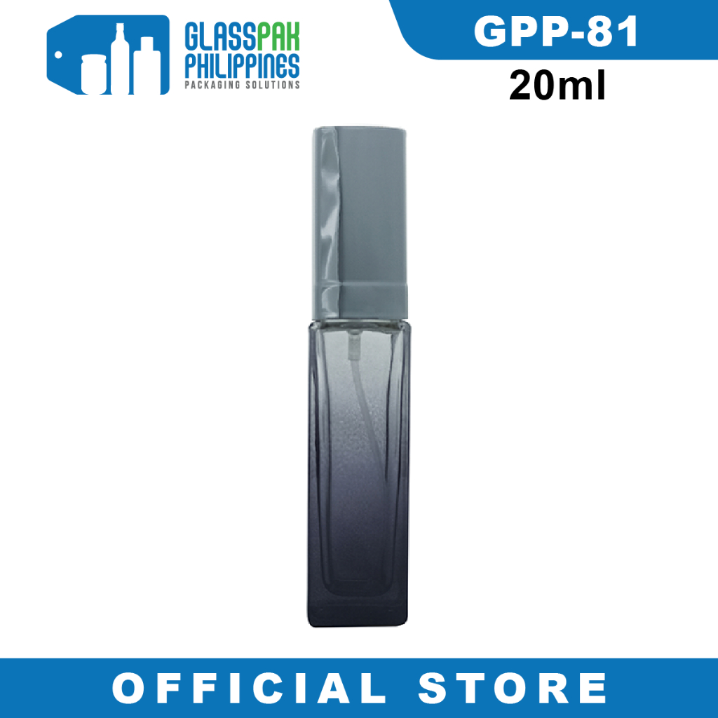 Glasspak 20ML Square Gradient Perfume Bottle Empty Refillable Perfume ...