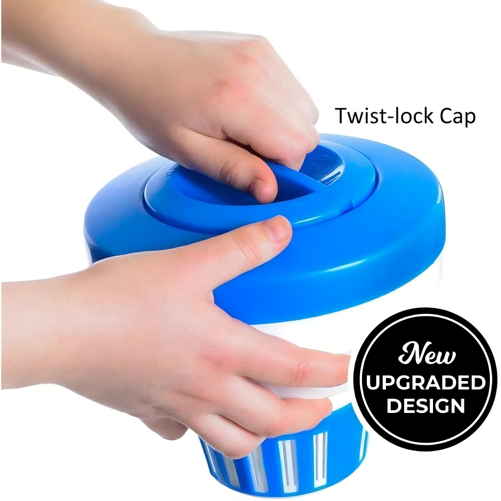 Large Floating Swimming Pool Chlorine Tablet Automatic Dispenser Pool ...