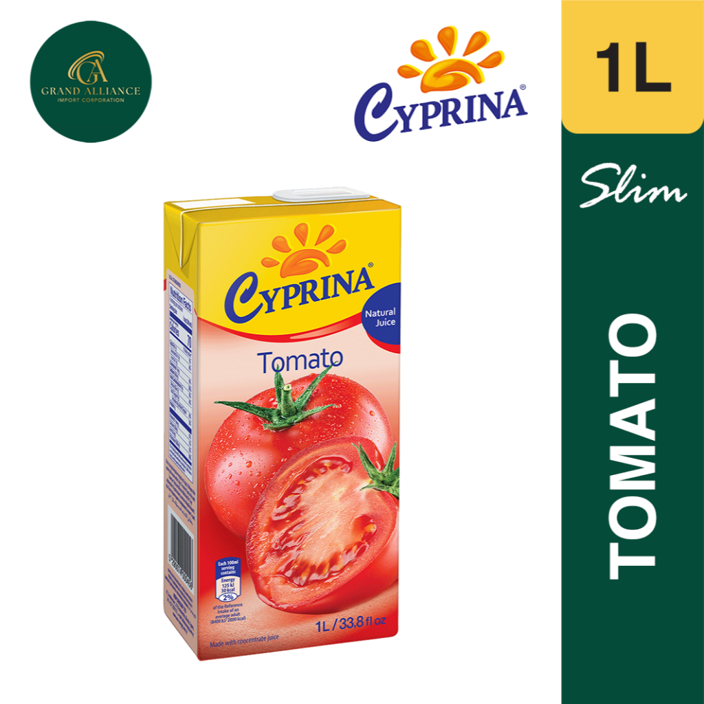 Cyprina Tomato Natural Juice Slim 1 Liter | Shopee Philippines