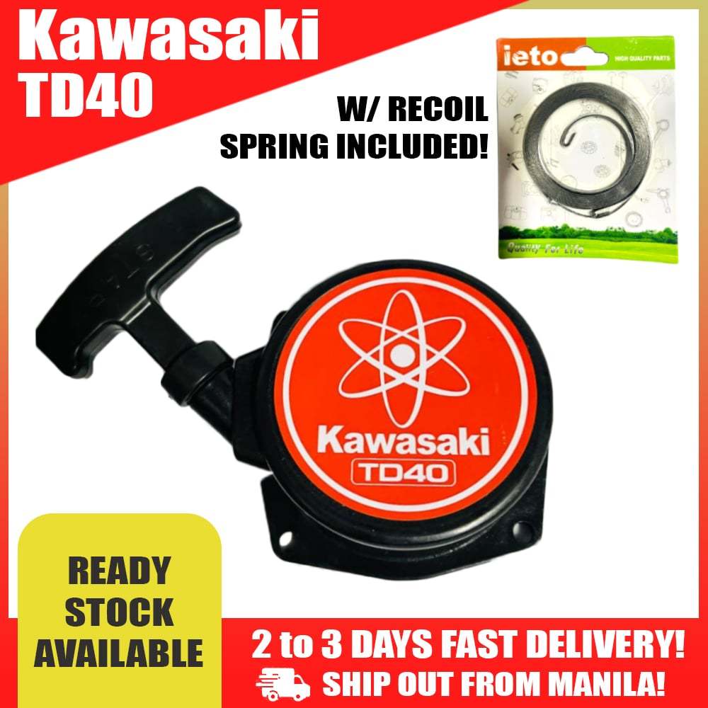 Kawasaki Grass Cutter TD40 Recoil Starter fit for 2 Stroke w/ Rewind ...