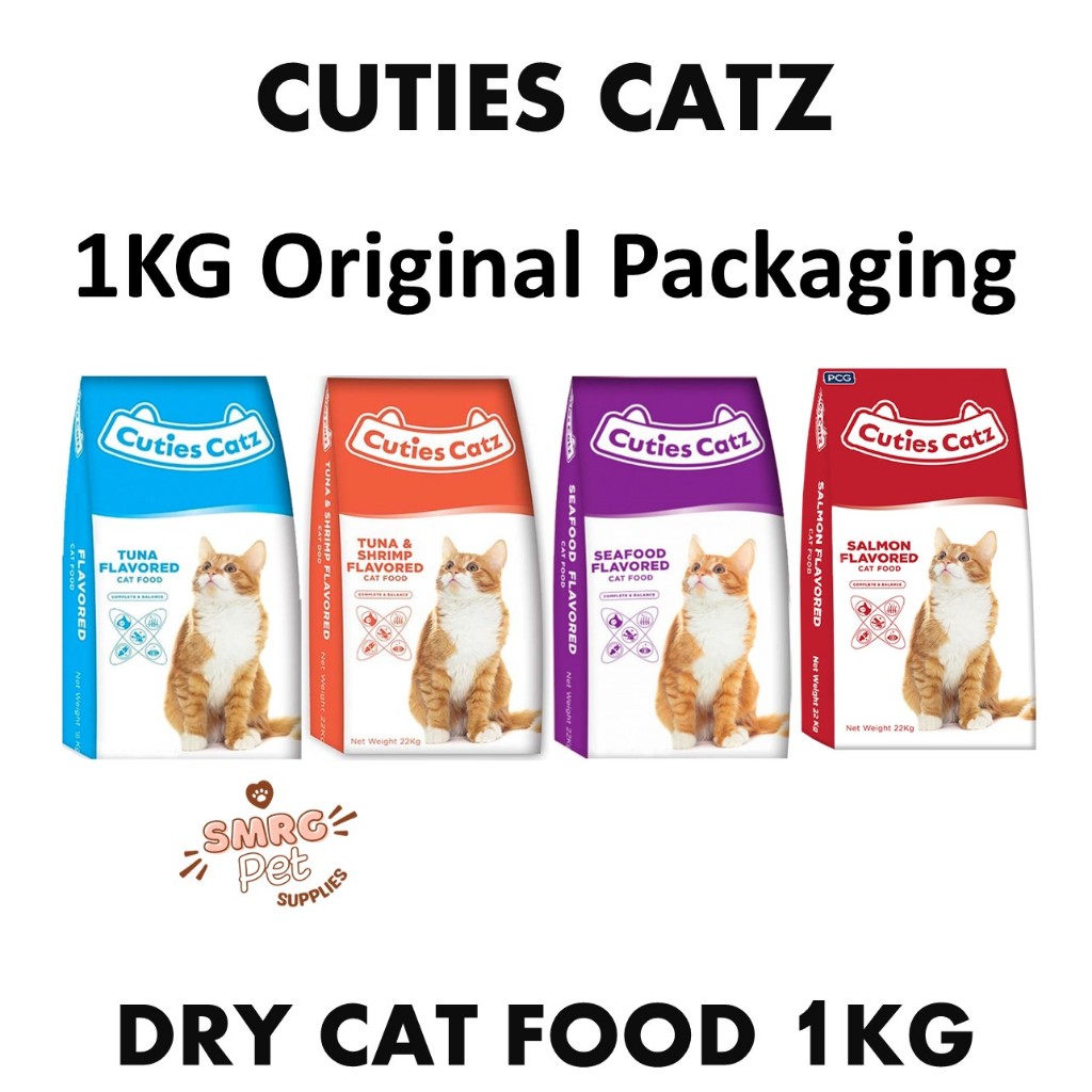 Pet Kingdom Cuties Catz Dry Cat Food 1kg Original Packaging Tuna, Tuna ...