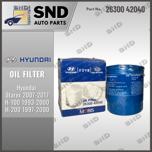 HYUNDAI OIL FILTER for STAREX 07-17 / H-100 93-00 / H-200 97-00 (26300 ...