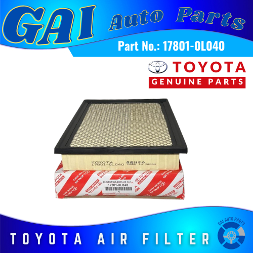 Toyota Air Filter for FORTUNER,HILUX/ VIGO,INNOVA (17801-0L040) Genuine ...