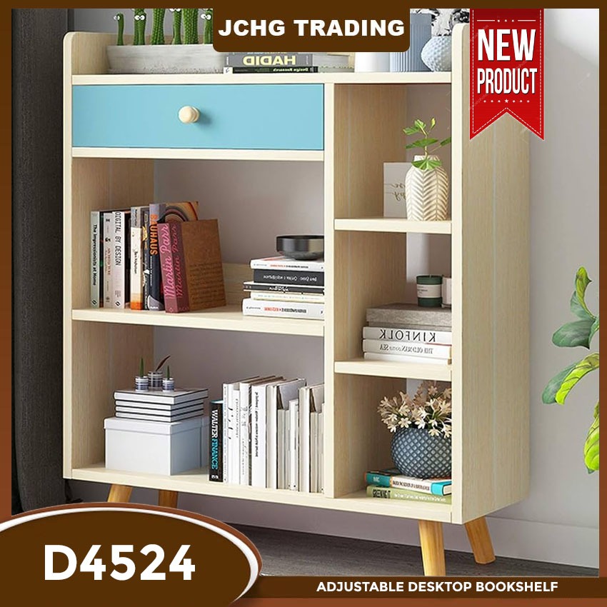 D4524 Adjustable Desktop Bookshelf Simple Shelf Combination Student ...