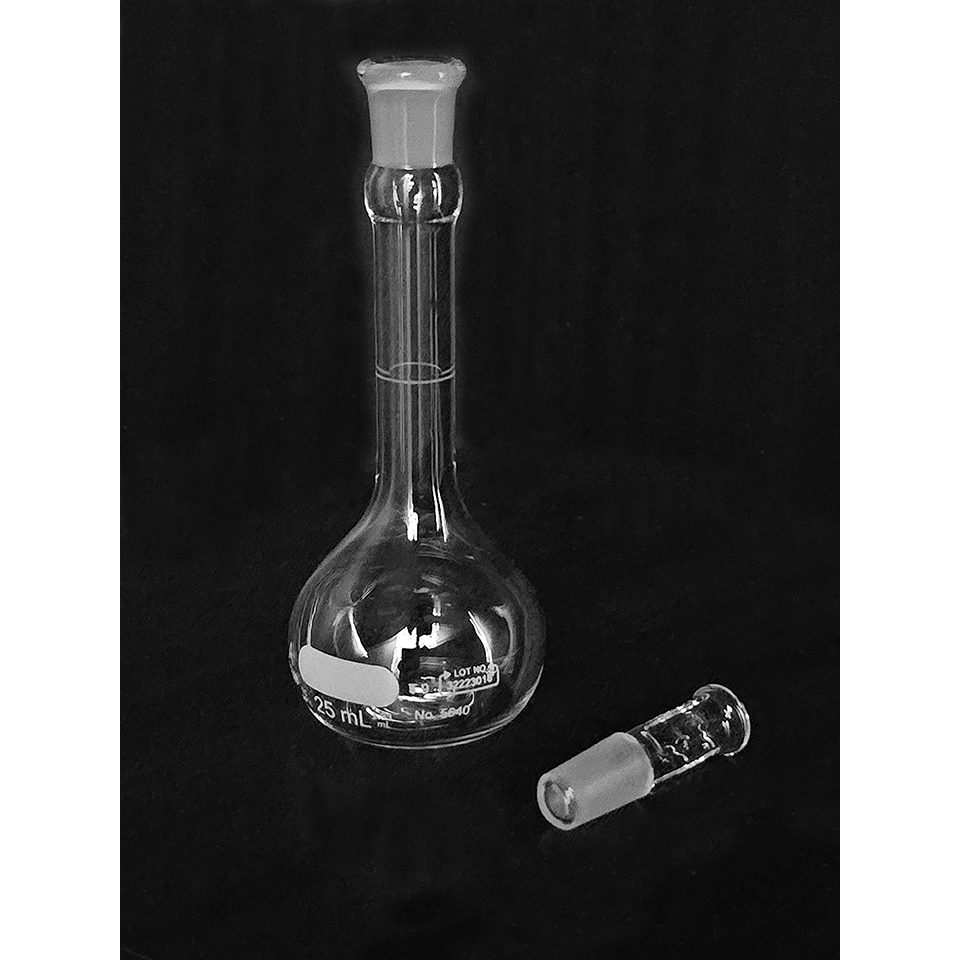 PYREX Volumetric Flasks 25 mL Class A with PYREX Glass Standard Taper ...