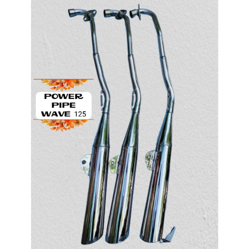 POWER PIPE WAVE 125 63mm STAINLESS | Shopee Philippines