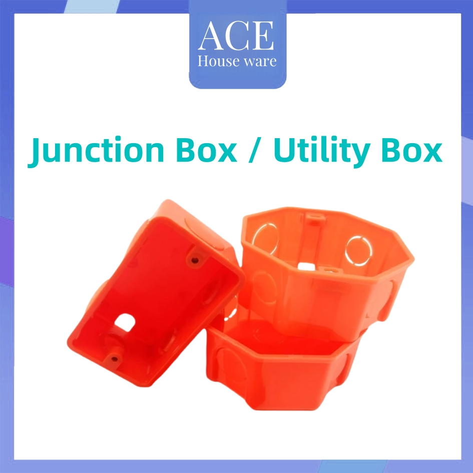 PVC Orange Junction Box/ Utility Box / Cover ( FOR ELECTRICAL ...