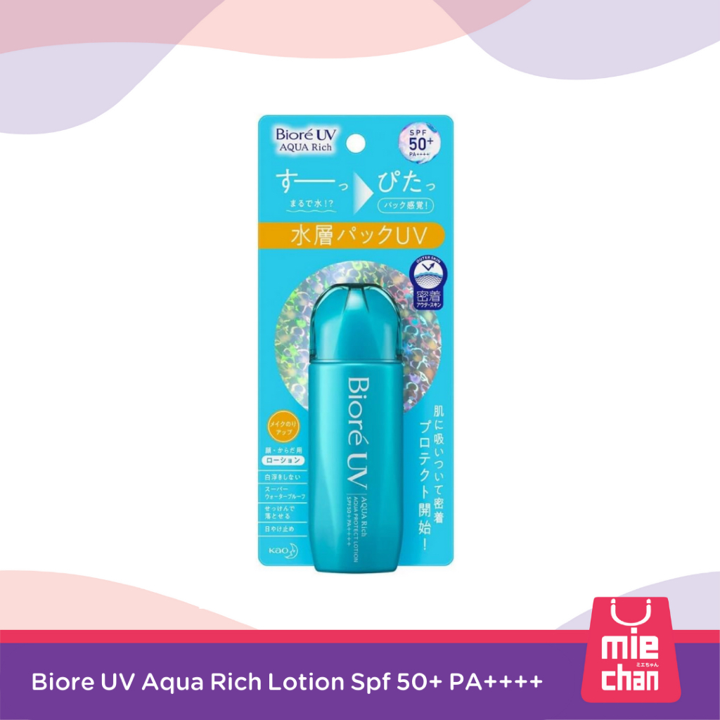 Biore UV Aqua Rich Lotion Spf 50+ PA++++ | Shopee Philippines