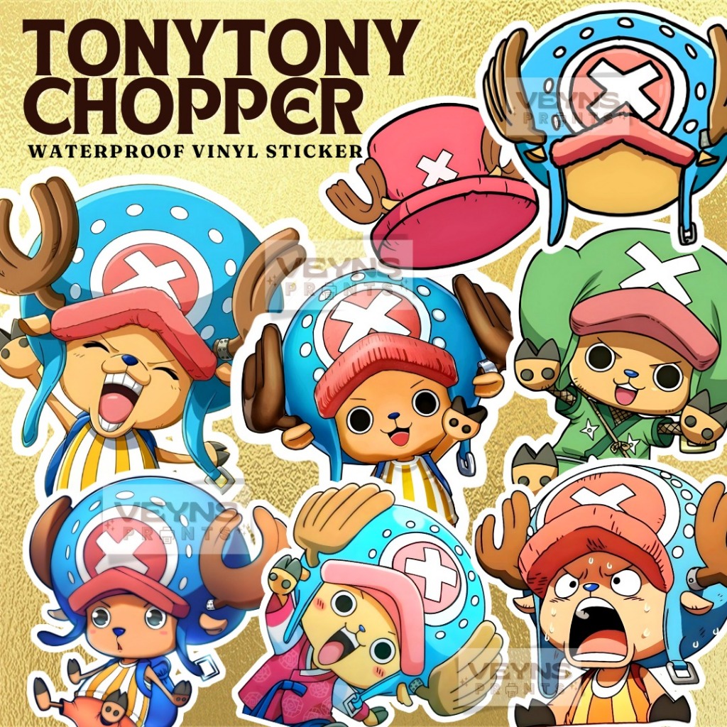 ONE PIECE TONY TONY CHOPPER LAMINATED VINYL STICKER V2 | Shopee Philippines