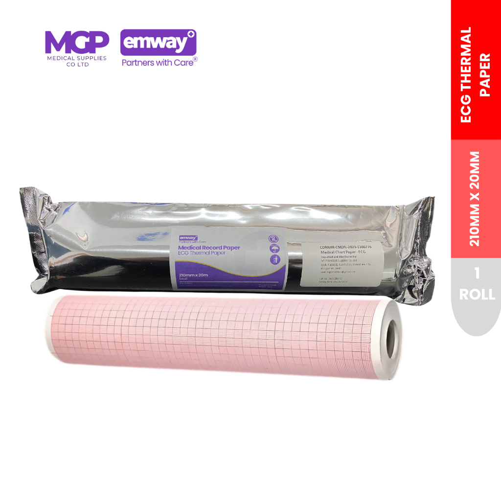 ECG Paper 210mm x 20m 30m / 215mm x 20m 30m Emway® Medical Chart Paper ...