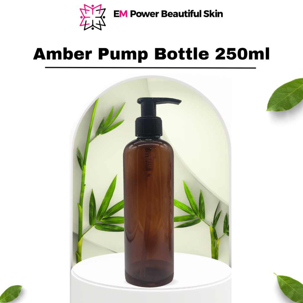 Amber Pump Bottle 250ml | Shopee Philippines